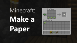 How to MAKE PAPER In Minecraft? Bookshelf? [2021 Recipe]