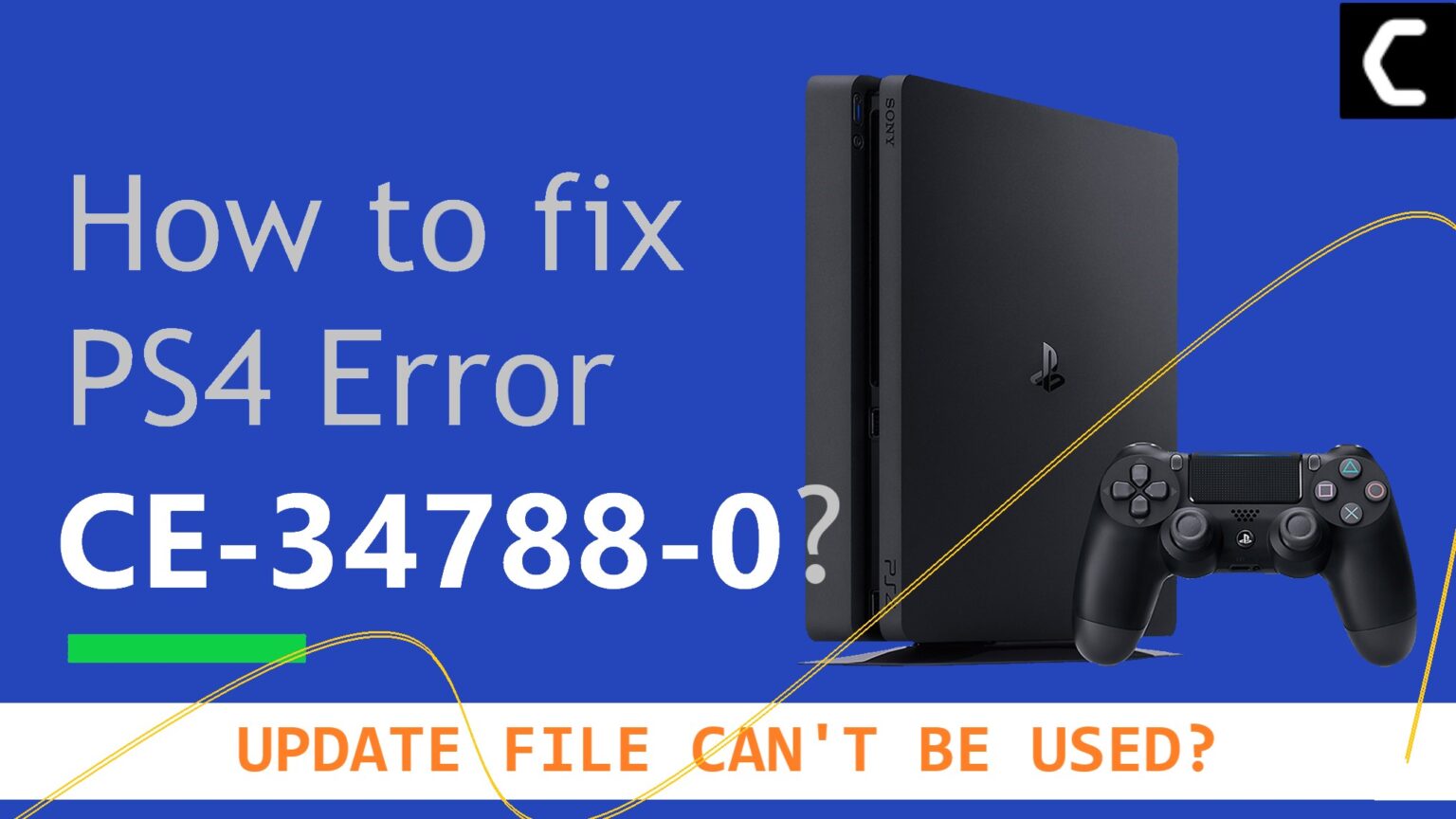 [FIXED] PS4 Update 9.60 File Cannot Be Used? CE-34788-0?