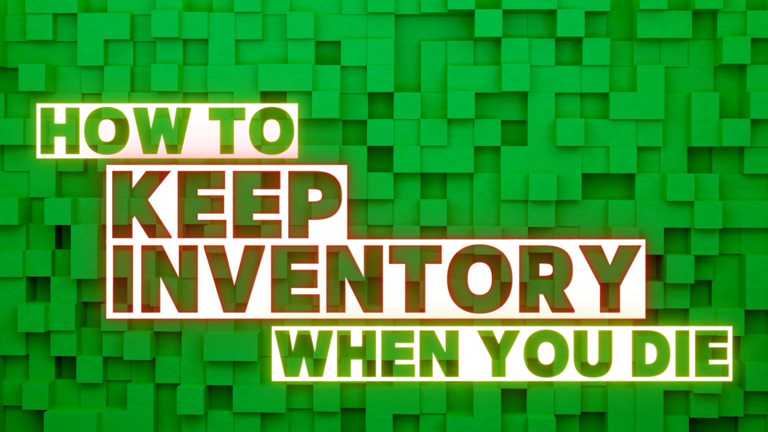 How To 'Keep Inventory' When You Die In Minecraft? [GUIDE]