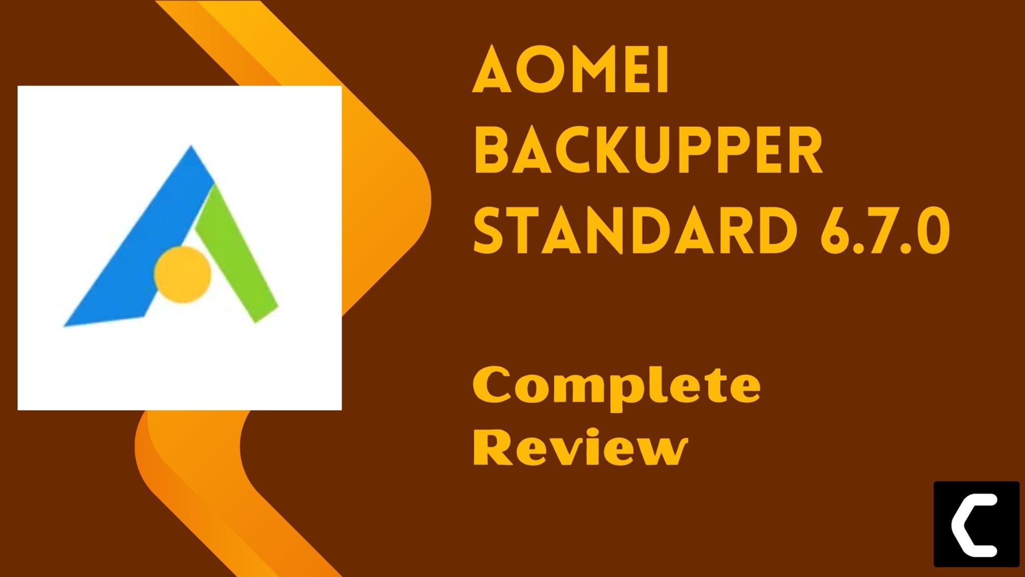AOMEI Backupper Standard 6.7.0 - Complete Review