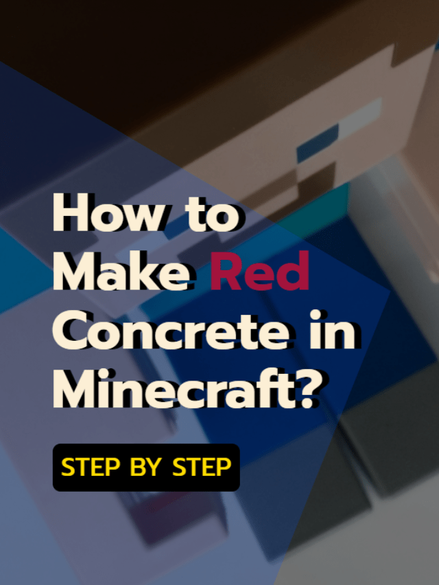 This is how you Make Rose/Red Concrete Powder in Minecraft? EASY STEPS ...