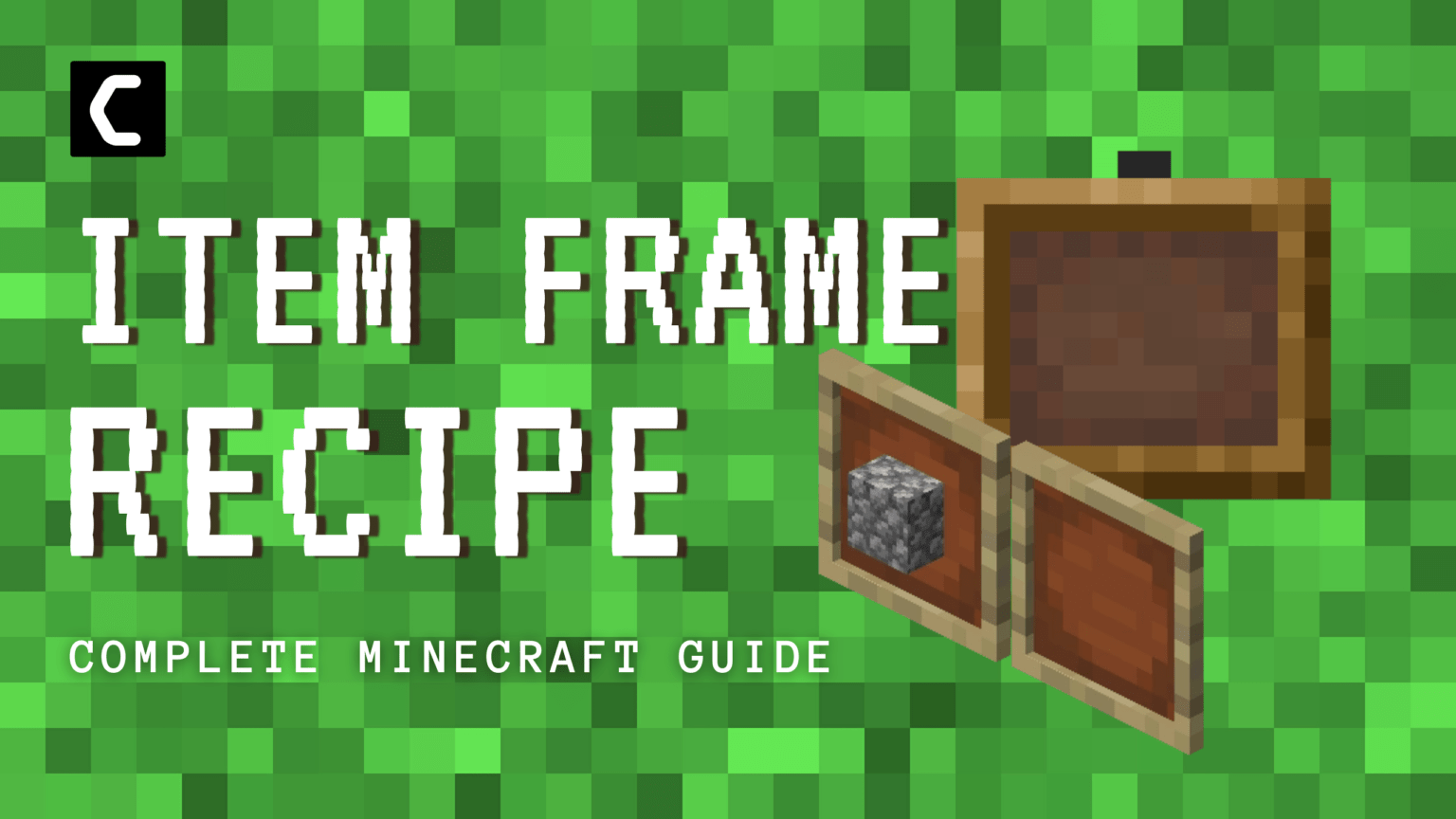 How to make an Item Frame in Minecraft- Simple Decorative Item – TCG
