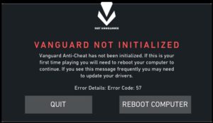 8 EASY Valorant Error code 57 Fixes! Vanguard Error? [2025]