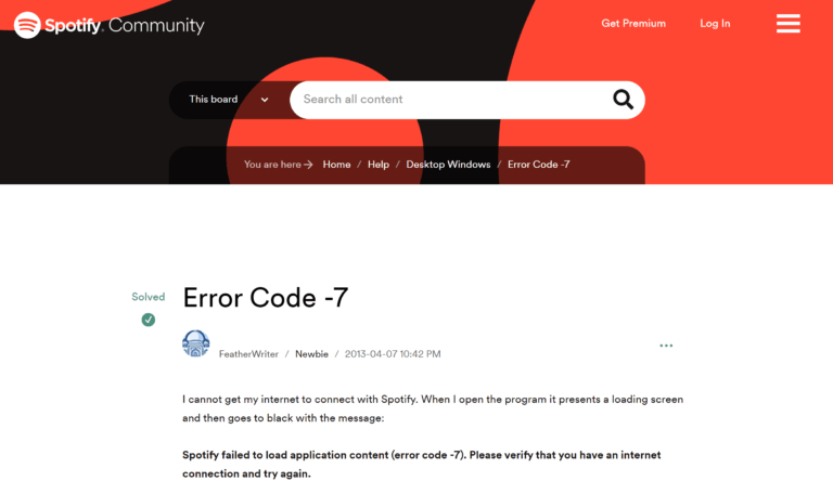 FIXED: Spotify Error Code 1, 2, 3, 4, Or 7 On Desktop App