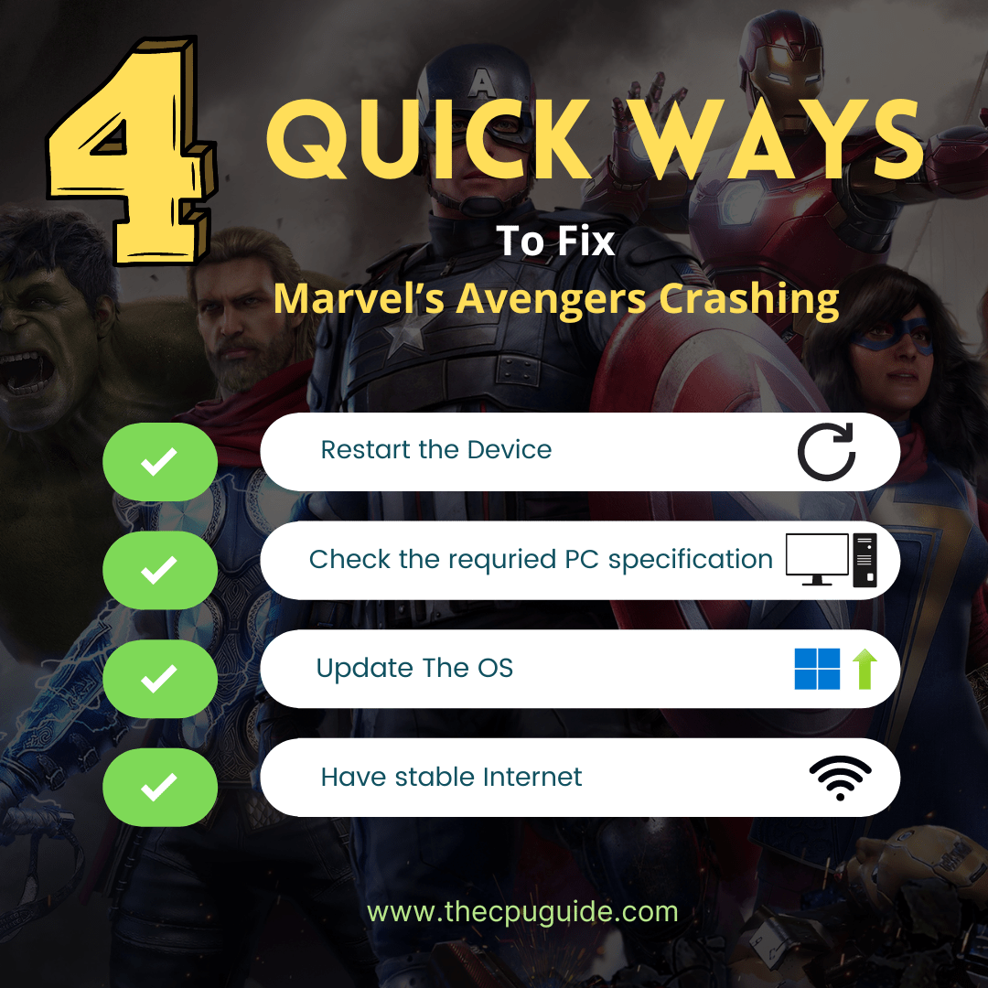 [Solved] Marvel’s Avengers Crashing Issues – TCG
