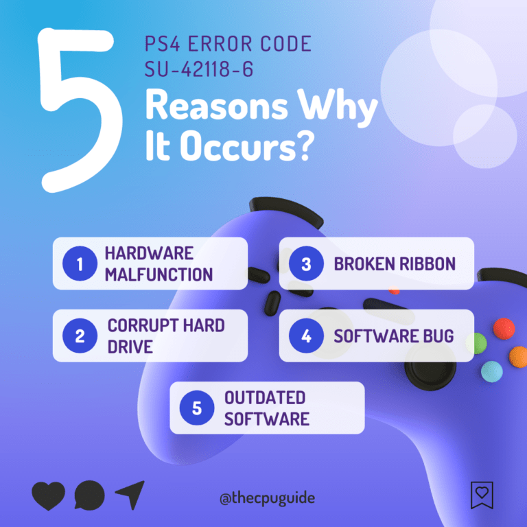 9 FIXES: PS4 Error Code SU-42118-6 (Update 10.71)