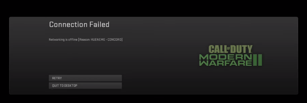 Fixed: MW2 Error Networking Is Offline Hueneme Concord 2025