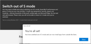 How Can I Switch Back Windows 11/10 to S Mode? TCG Guide