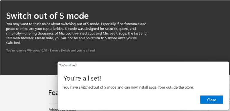 How Can I Switch Back Windows 11/10 to S Mode? TCG Guide