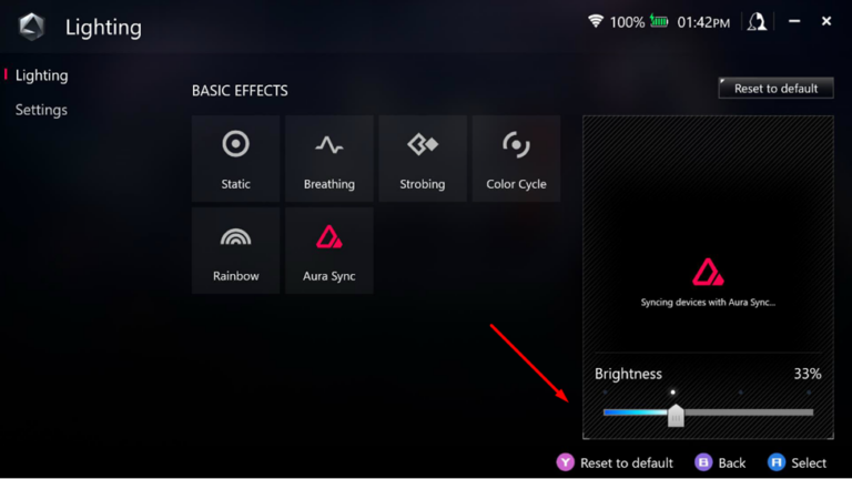How to Adjust Asus ROG Ally Joysticks Lighting Instantly?