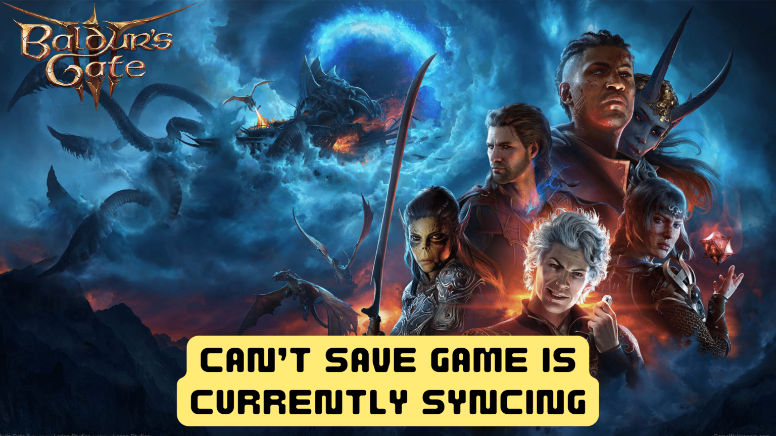 Baldurs Gate 3 Cant Save Game Is Currently Syncing Fixed