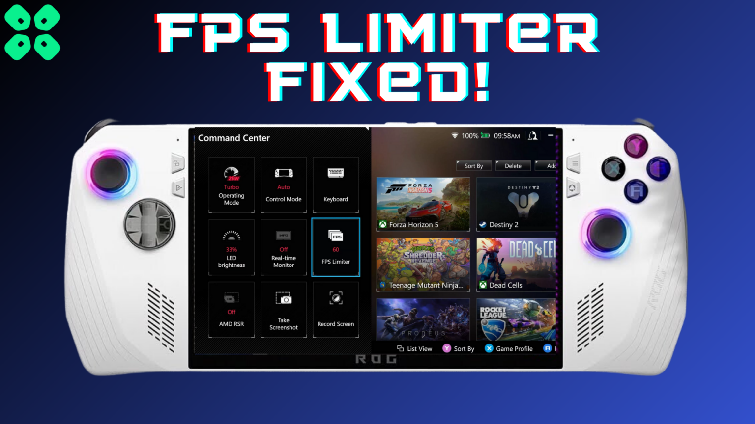 Asus ROG Ally FPS Limiter Not Working - Fixed! (4 Methods)