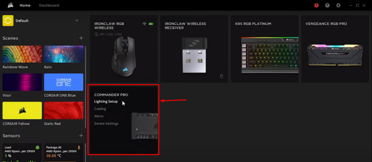 Change RGB Color Lighting Based on CPU Temperature: Corsair Commander PRO