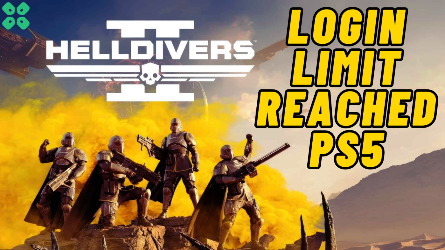 How to Fix HellDivers 2 "Login Limit Reached" Error on PS5