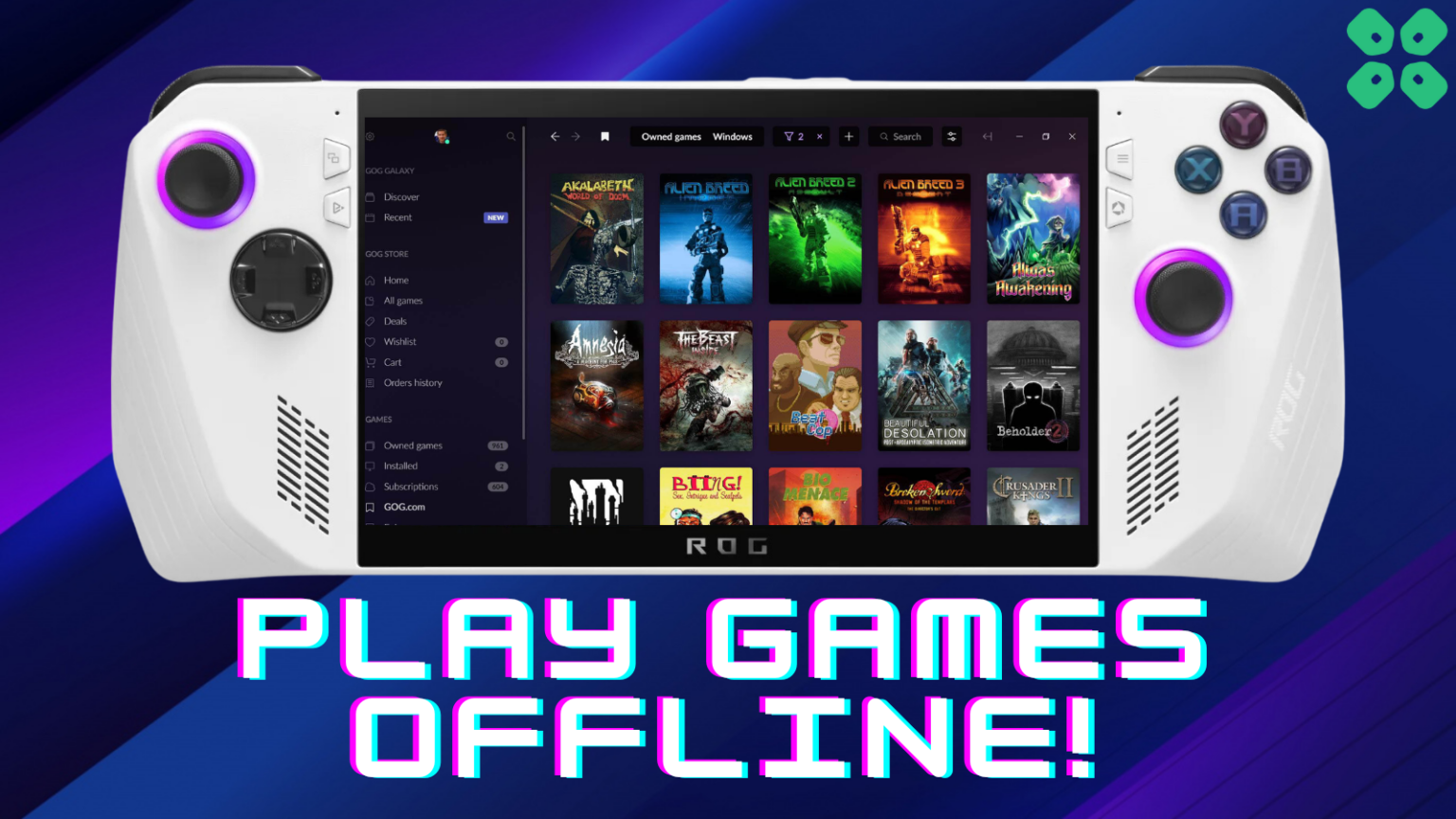 How To Play Games Offline on Asus ROG Ally